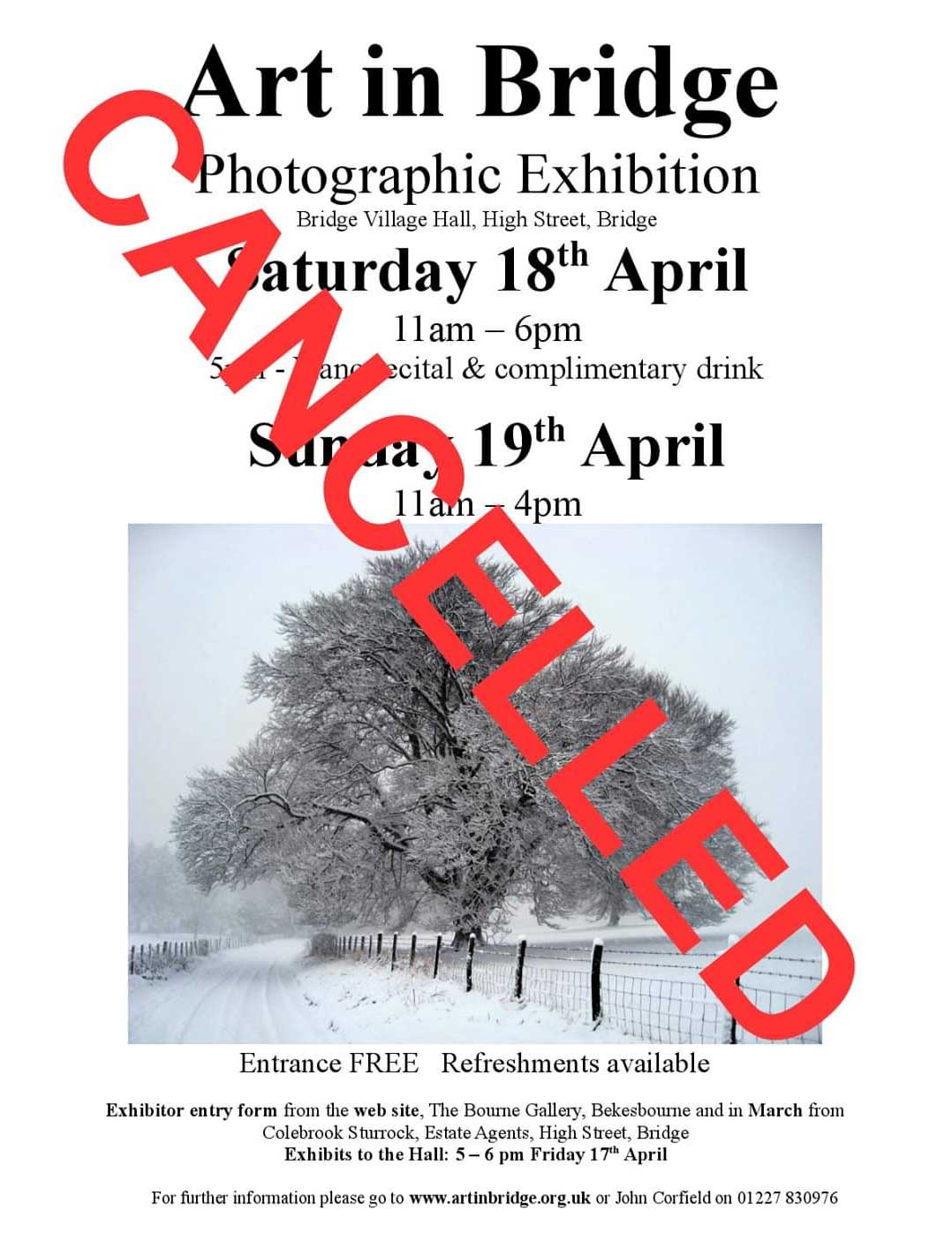 Cancelled: Art in Bridge Photographic Exhibition – Bridge Village